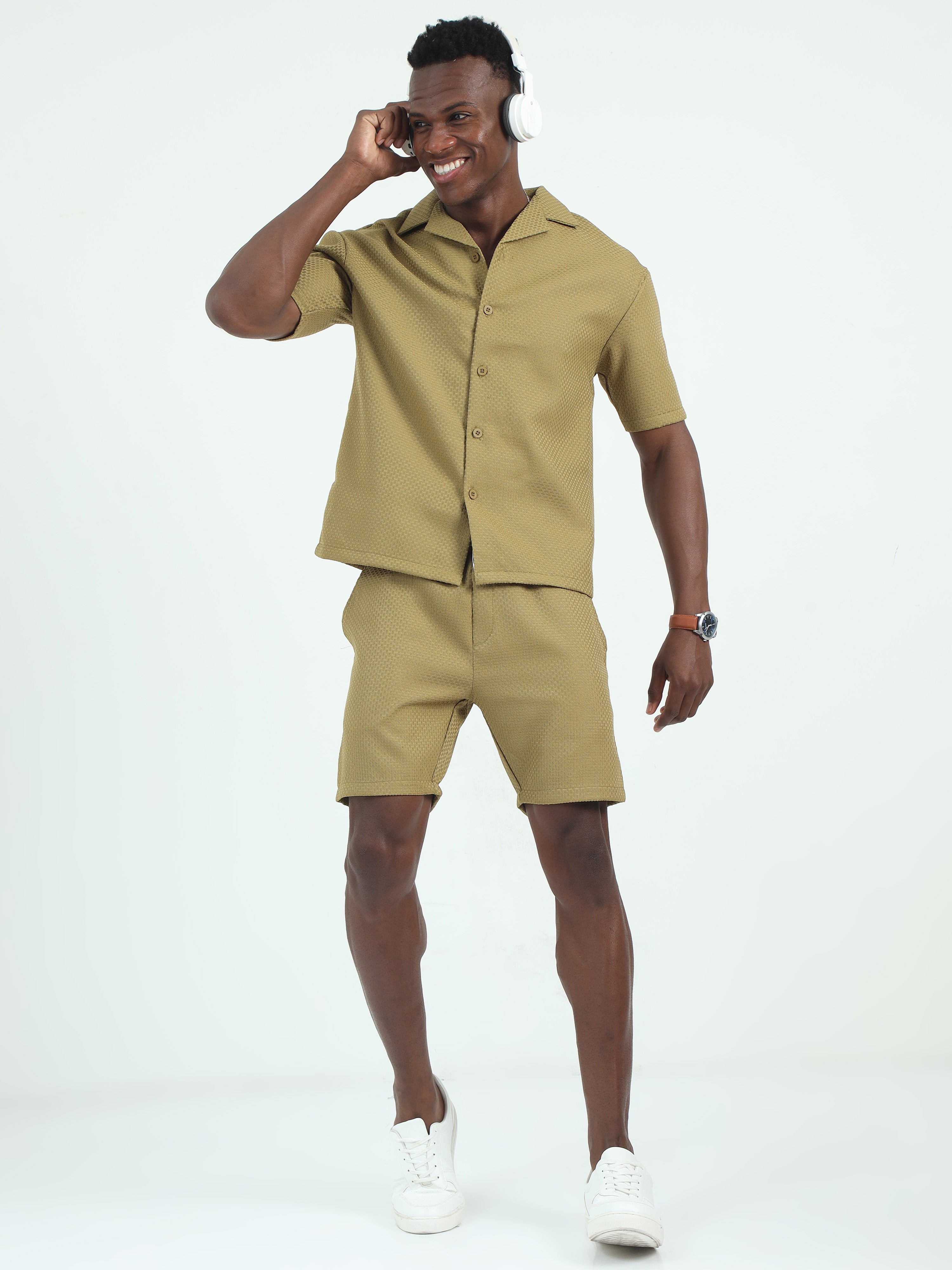 Buy Green Smoke Dobby Modest Co Ord Sets Online